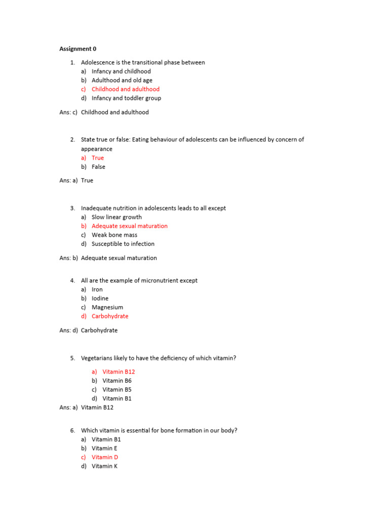 Assignment 0 Solution | PDF | Eating Disorder | Binge Eating Disorder