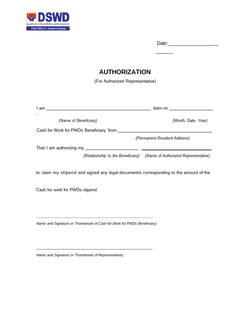 Authorization Letter | PDF | Law
