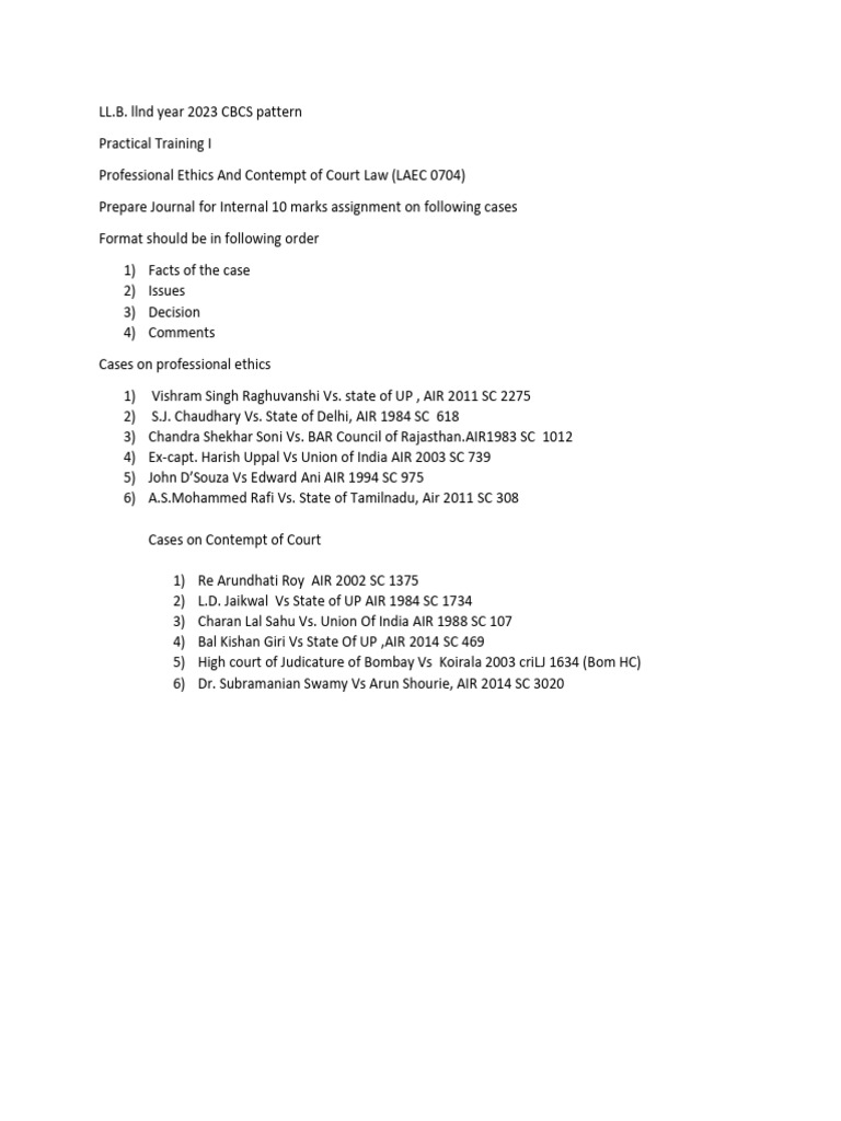 Professional Ethics Assignment | PDF | Sports & Recreation | Science & Mathematics