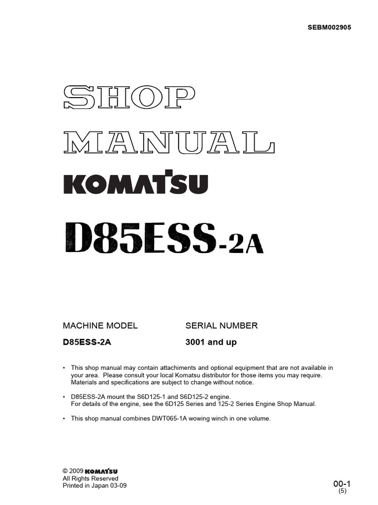 D85ess 2a | PDF | Motor Vehicle