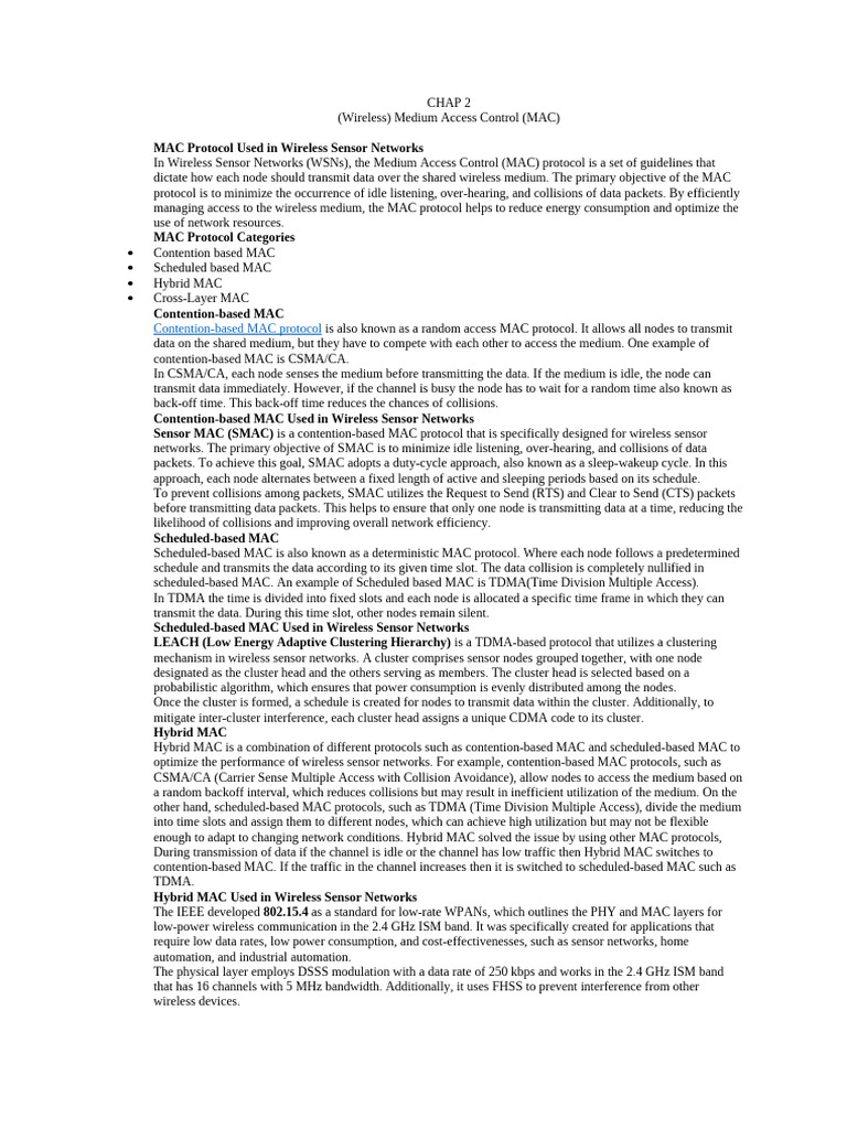 CHAP 2 MC | PDF | Channel Access Method | Multiplexing