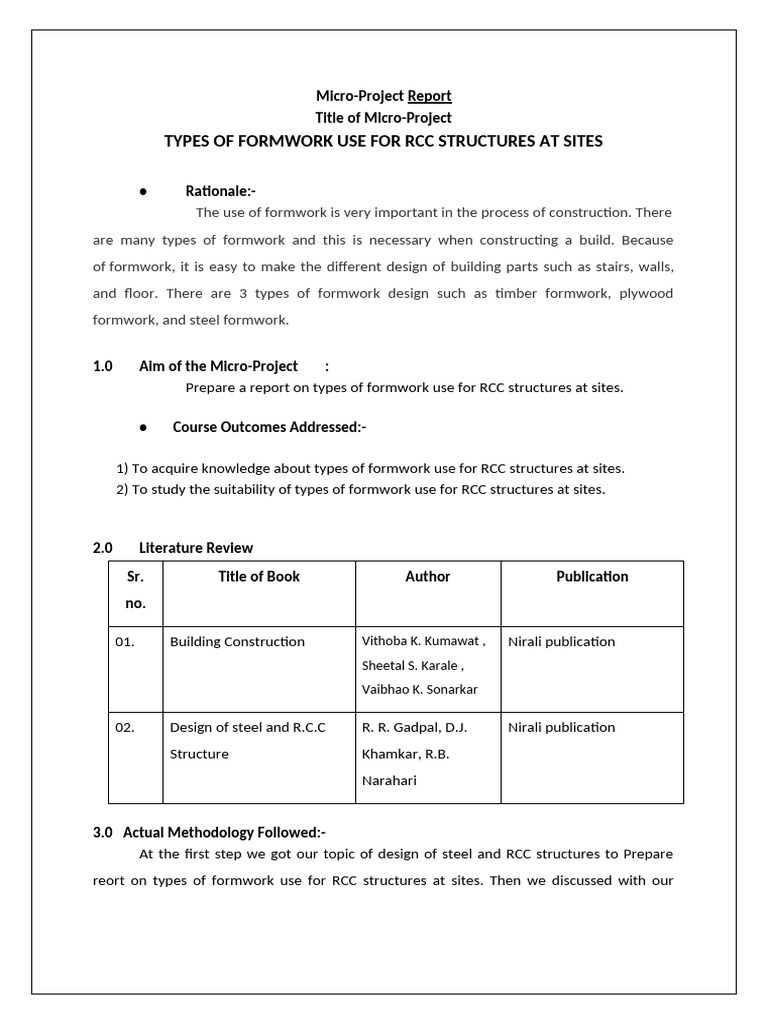 DSR Microproject | PDF | Concrete | Secondary Sector Of The Economy