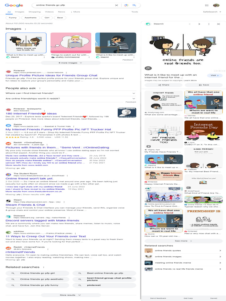 Online Friends GC PFP - Google Search | PDF | Internet | World Wide Web