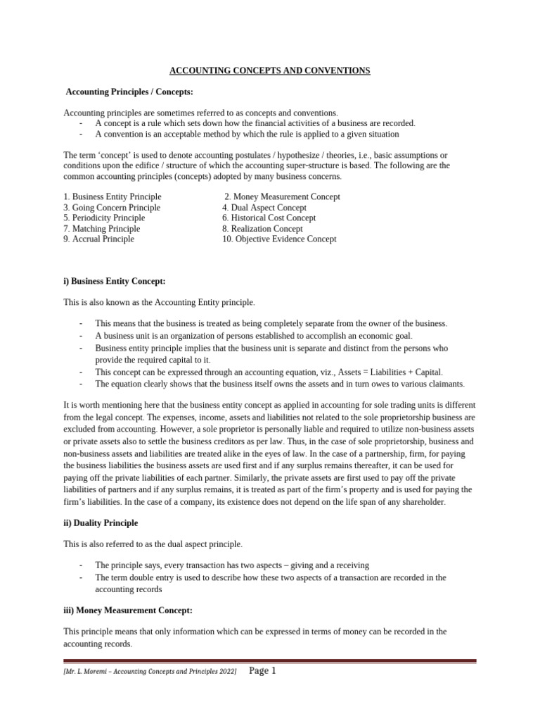 Accounting Principles for Form 4 Students | PDF | Expense | Income ...