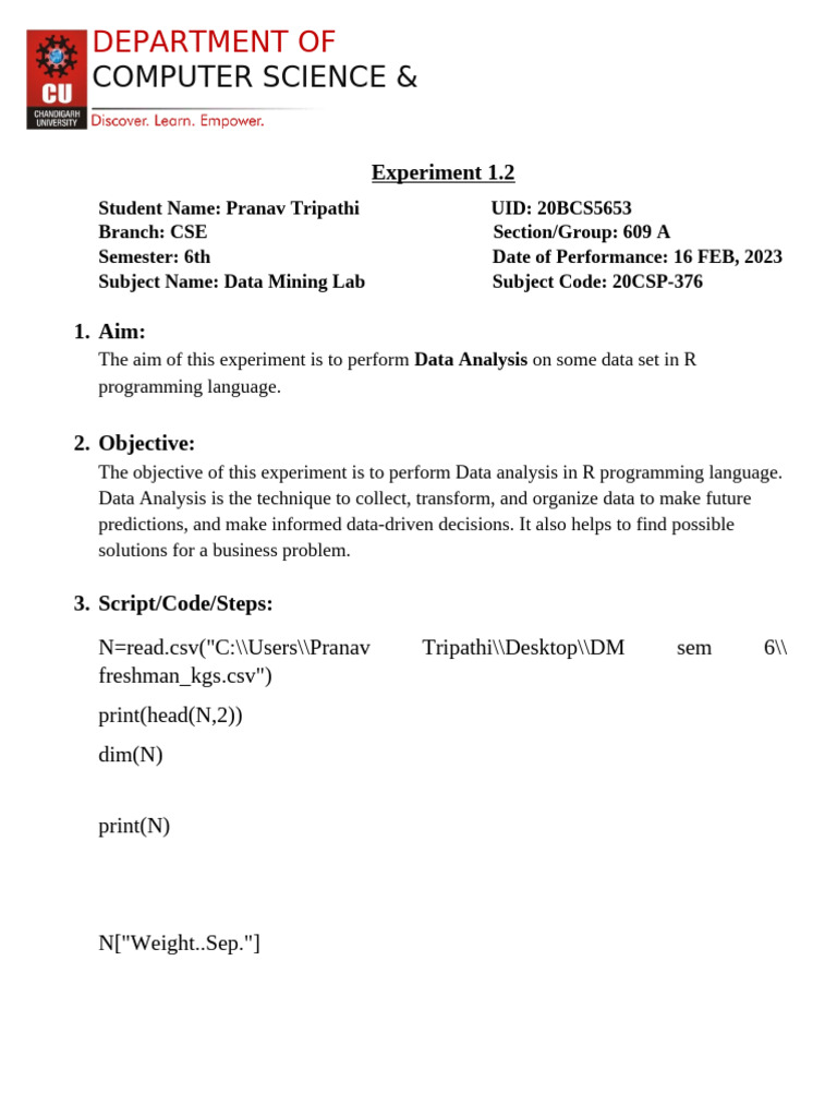 Exp1.2 5653 | PDF | Teaching Methods & Materials | Computers