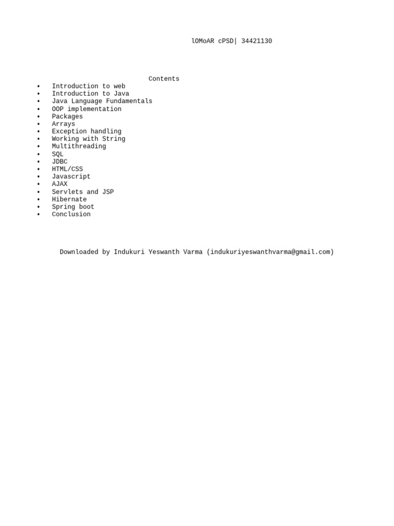 703734138 Java Full Stack Internship Report Pdf Inheritance Object Oriented Programming 7600