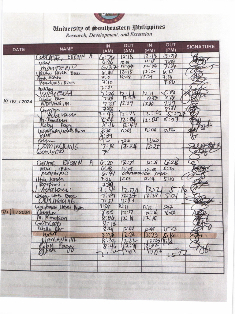 10.1-15.24 - SMAARRDEC DTR - Attachment Logbook | PDF