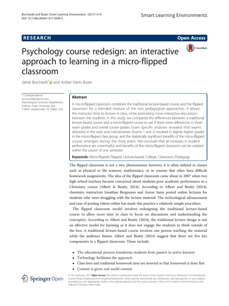 Psychology_course_redesign_an_interactive_approach | PDF | Cognition ...