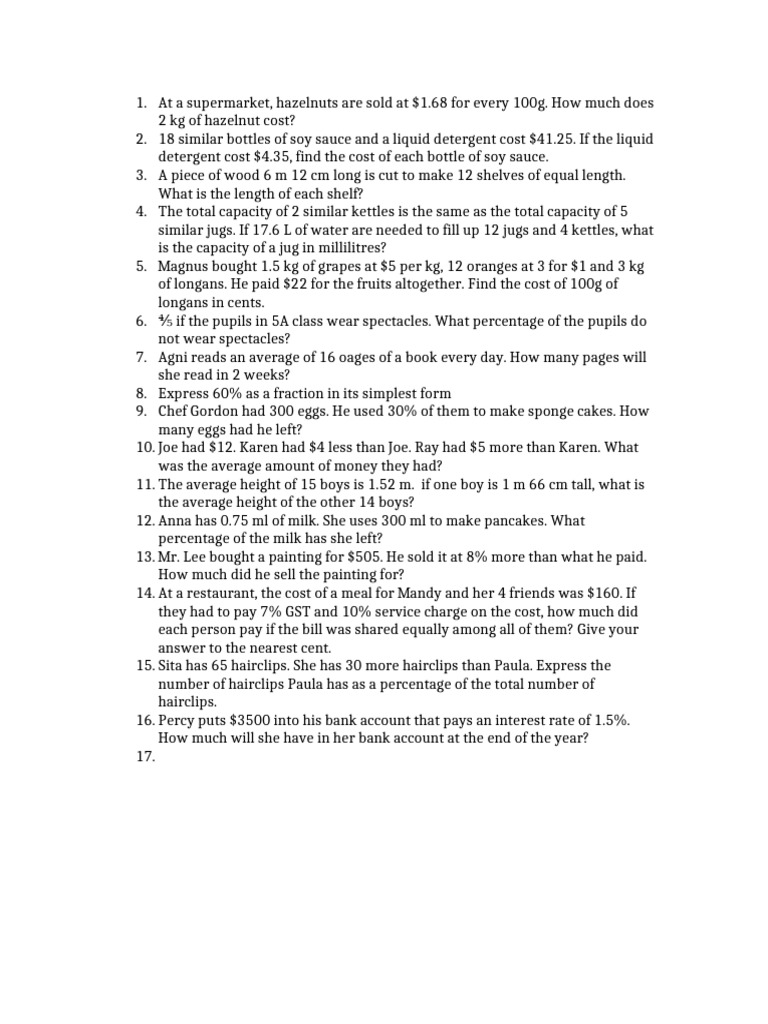 CA2 Questions | PDF | Lifestyle
