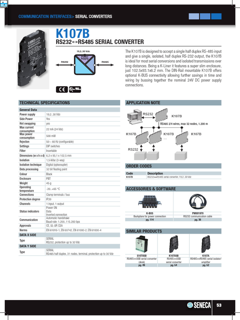 K107B Datasheet | PDF | Power Supply | Electronic Engineering