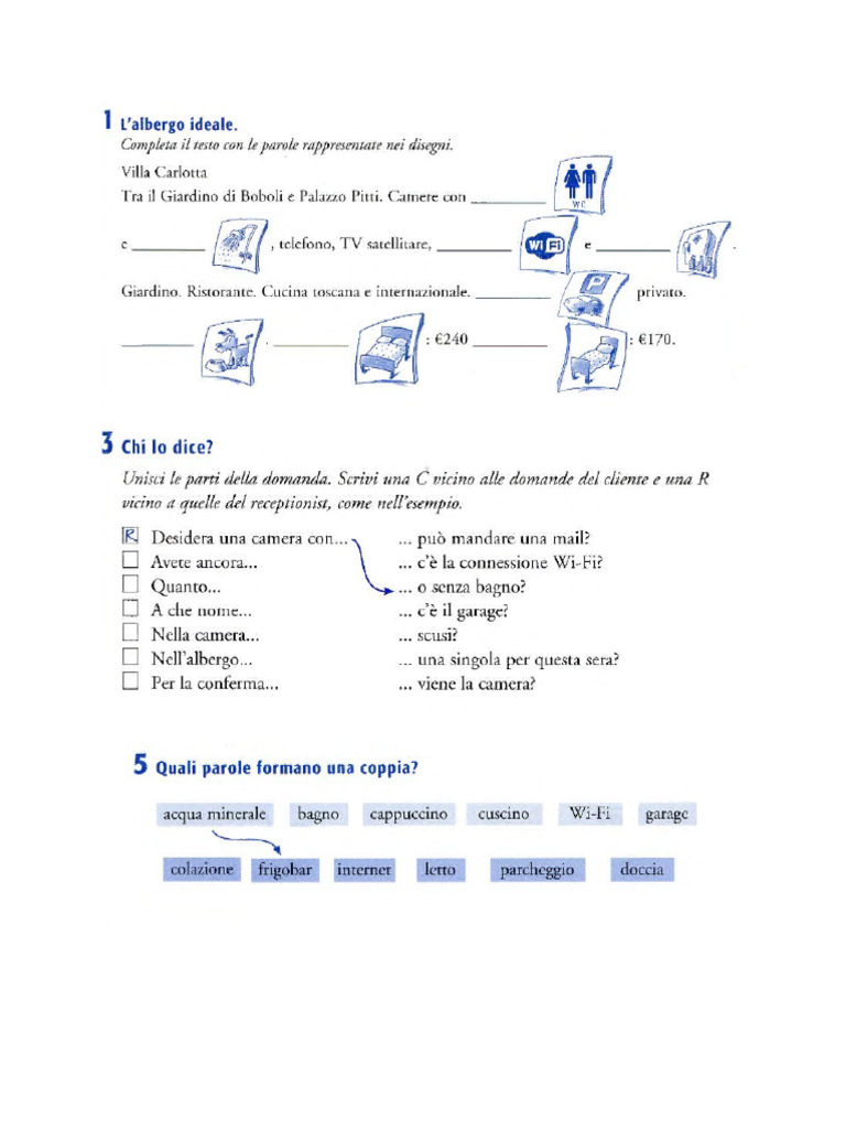 Compiti L'albergo | PDF