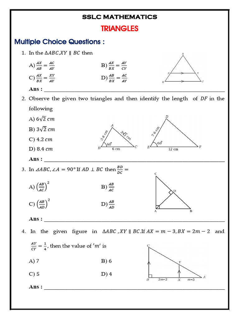 SSLC Maths - Em-12-10-2024 | PDF | Mathematics | Science