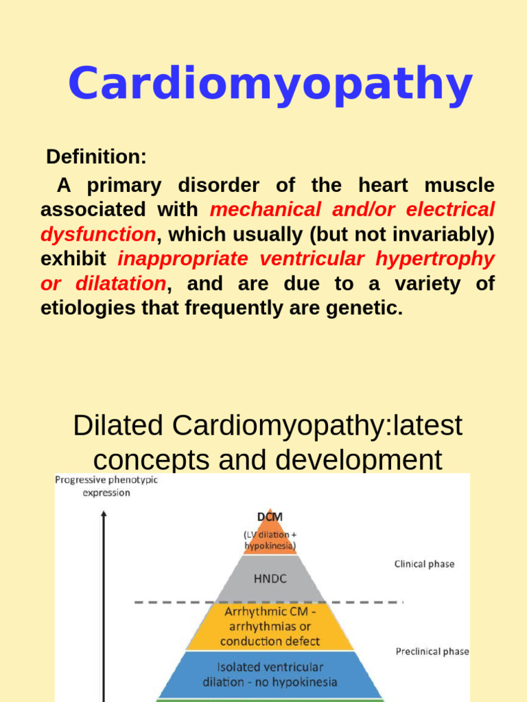 Cardiomyopathy New PPT 19 | PDF | Heart | Heart Failure