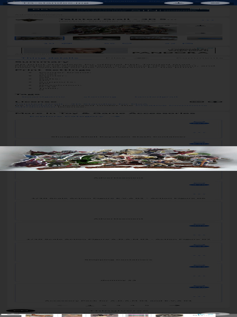 Tainted Grail - 3D Standies For MoA by Declon - Thingiverse | PDF