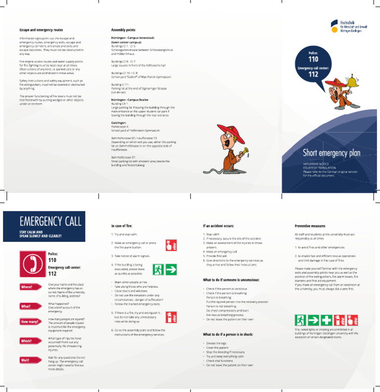 Emergency Plan | PDF