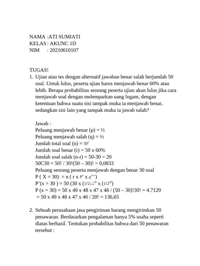 Ati Sumiati - Tugas Pertemuan 11 - 12 | PDF