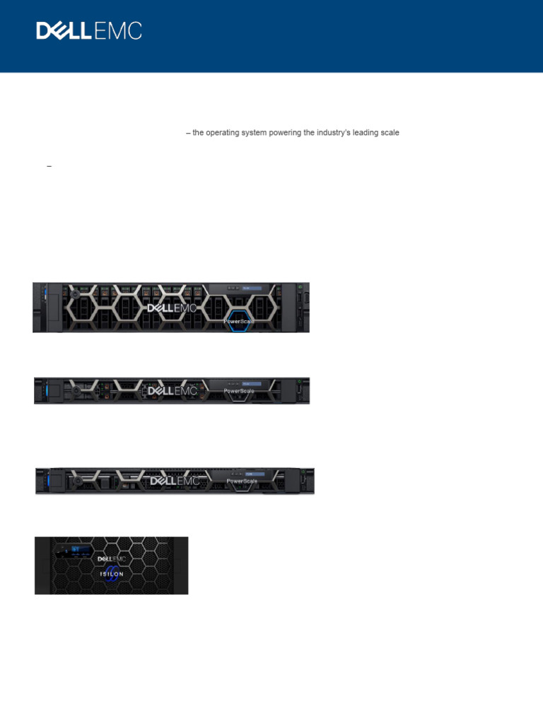h18248 Spec Sheet Dell Emc Powerscale - Pdf.external | PDF | Solid ...