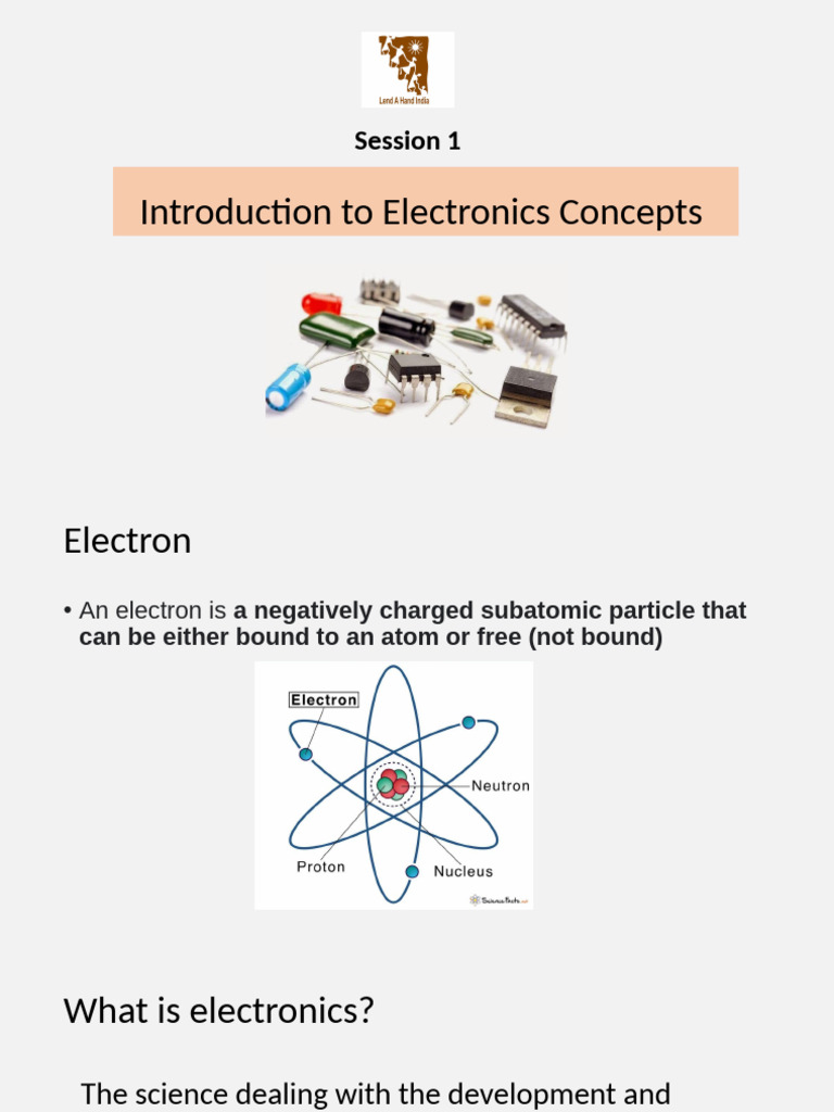 Introduction To Basic Electronics Concept | PDF | Electric Current ...