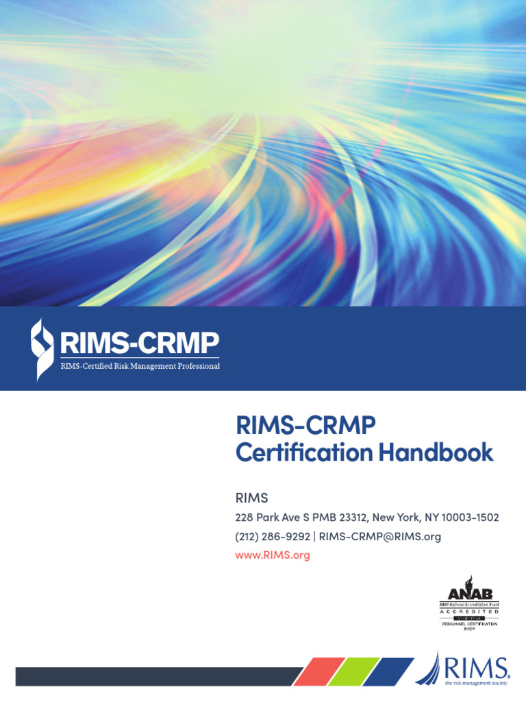 RIMS-CRMP_Handbook_2024_FINAL | PDF | Identity Document | Risk Management
