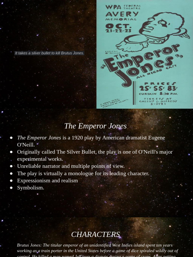 Emperor Jones PPT 1 | PDF