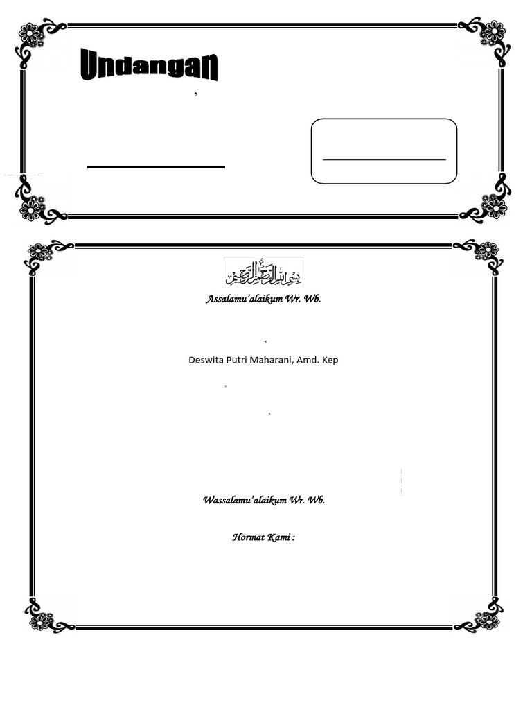 Undangan Kenduri | PDF