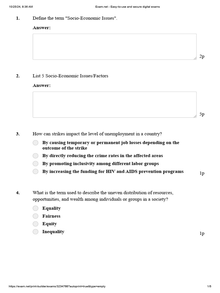 Gr10 Socio Economic Issues | PDF | Unemployment | Labour Economics