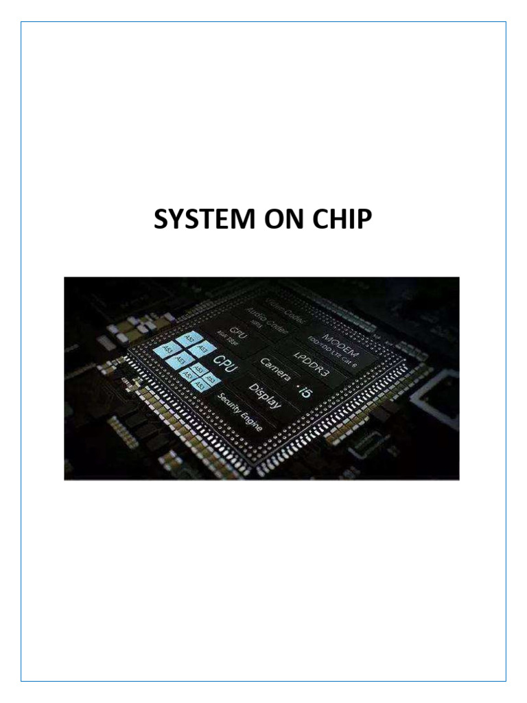 System On Chip | PDF | Random Access Memory | System On A Chip