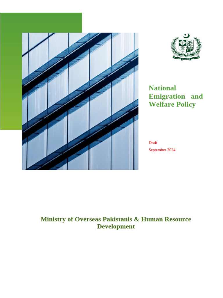 Pakistan National Emigration Policy - 26-10-2024 | PDF | Human ...