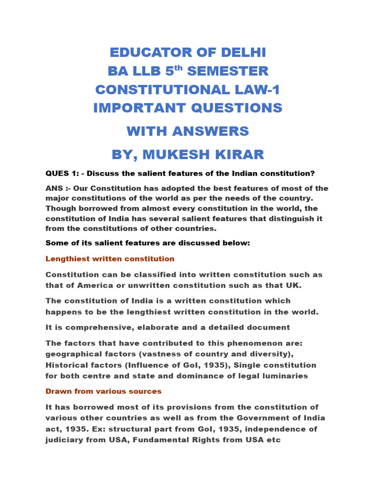EOD Constitutional Law Crash course | PDF | Equal Protection Clause ...