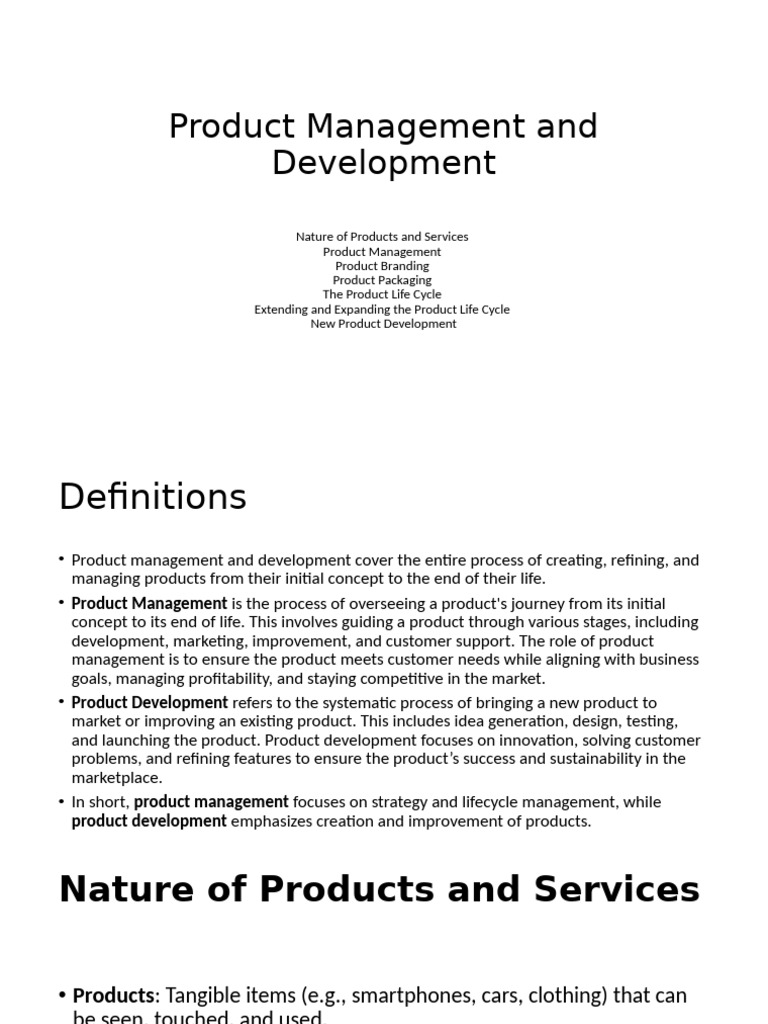 Product Management & Development Guide | PDF | Product (Business) | Brand