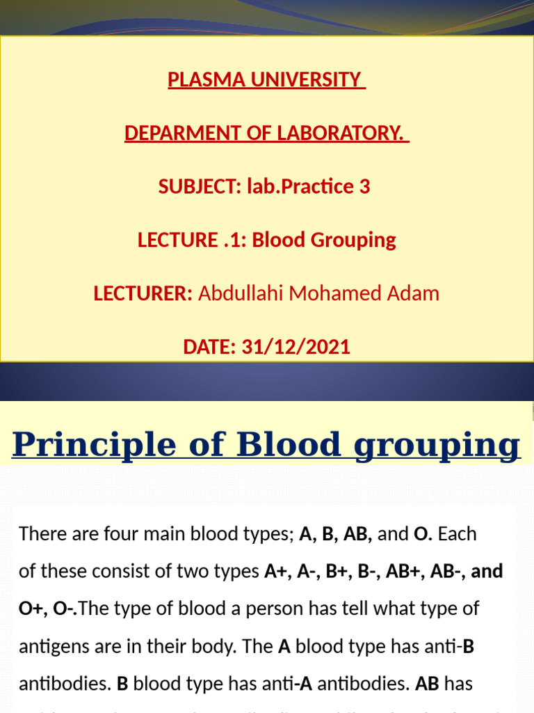 Lab - Practice 2 (Blood Group) | PDF