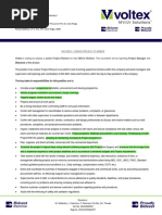 Project in Charge - Job Description | PDF