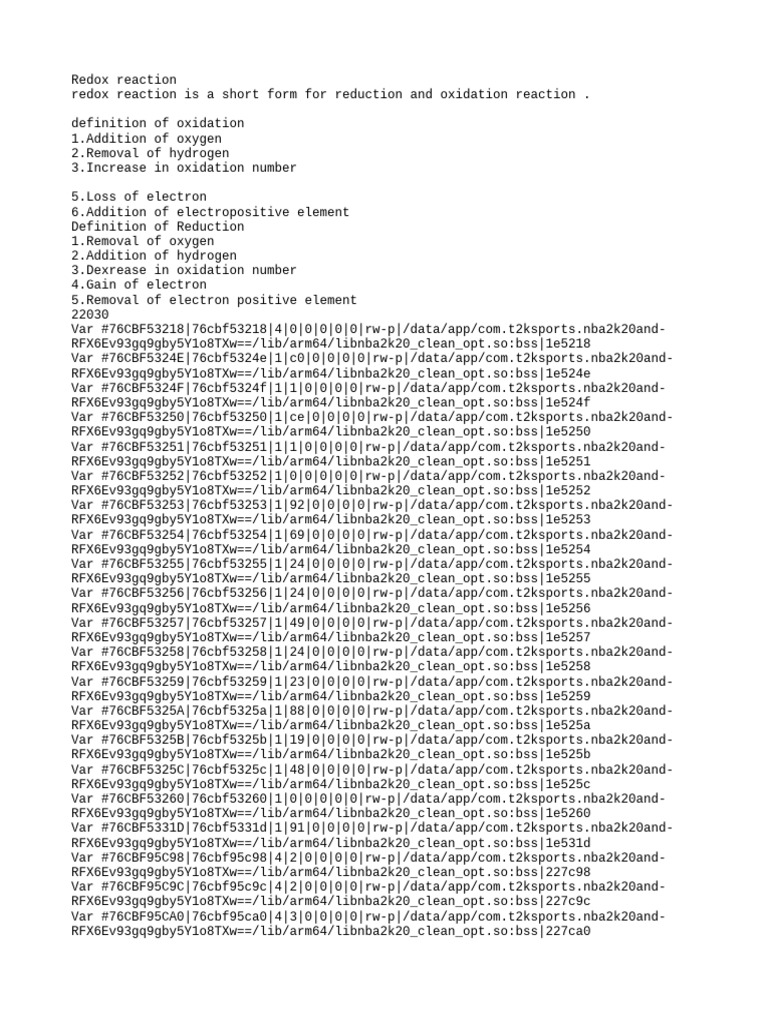 redox | PDF | Redox | Chemical Elements