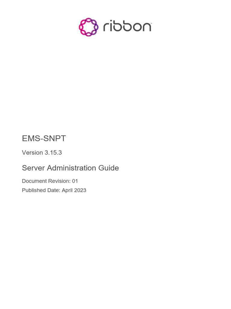 EMS-SNPT V3.15.3 Server Administration Guide | PDF | Computer File | Backup