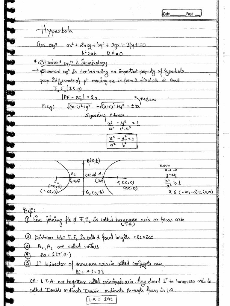 Hyperbola | PDF