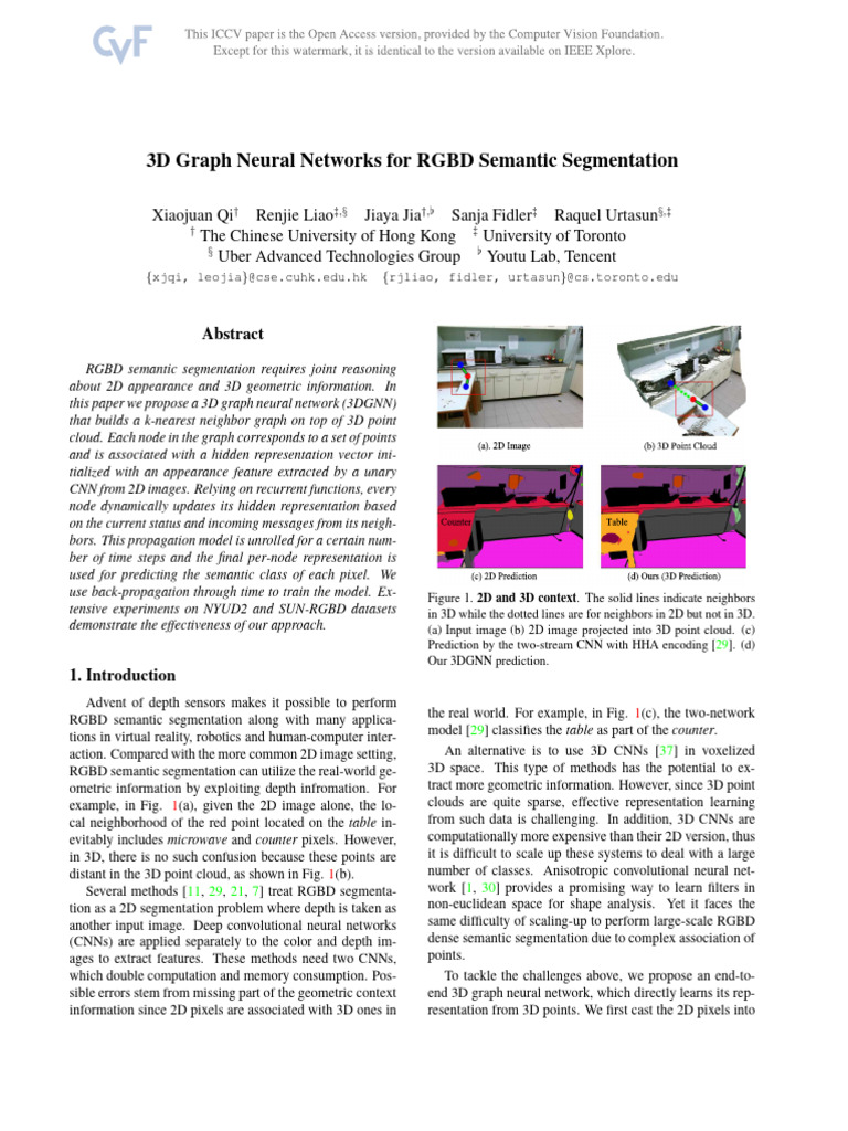 3D Graph Neural Networks For RGBD Semantic Segmentation | PDF | Image ... 3D Graph Neural Networks For RGBD Semantic Segmentation | PDF | Image ...
