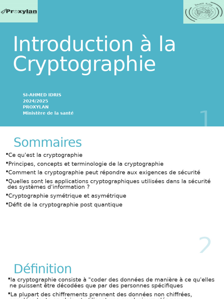 Introduction à la Cryptographie | PDF | Cryptage | Public-key cryptography