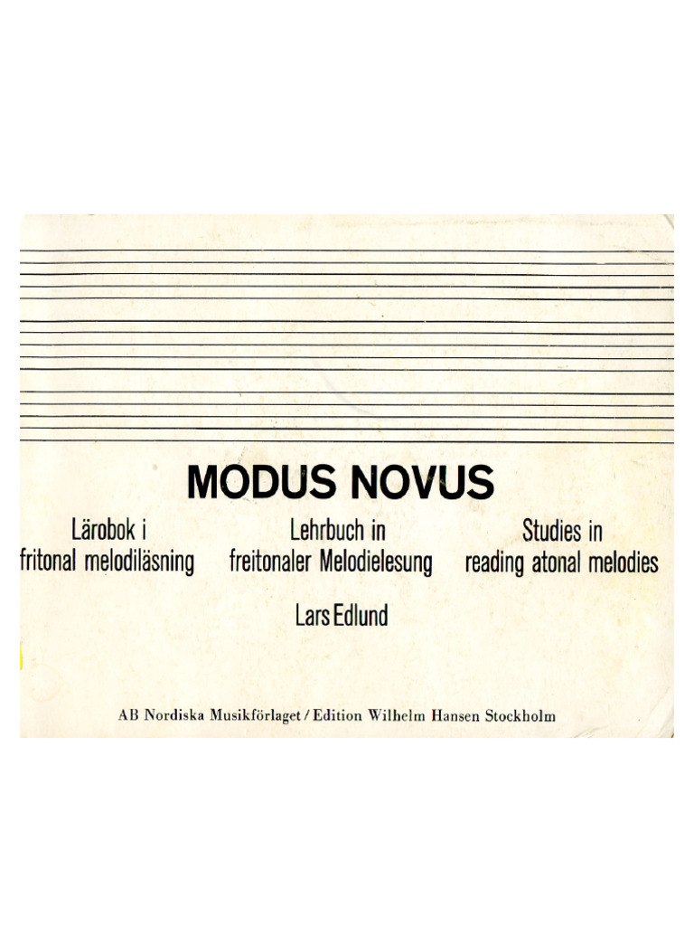 Modus Novus PSF | PDF