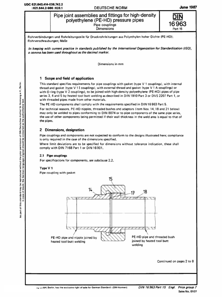 DIN 16963-15 (Pipe Joint & Assy) | PDF | Intellectual Works | Copyright Law