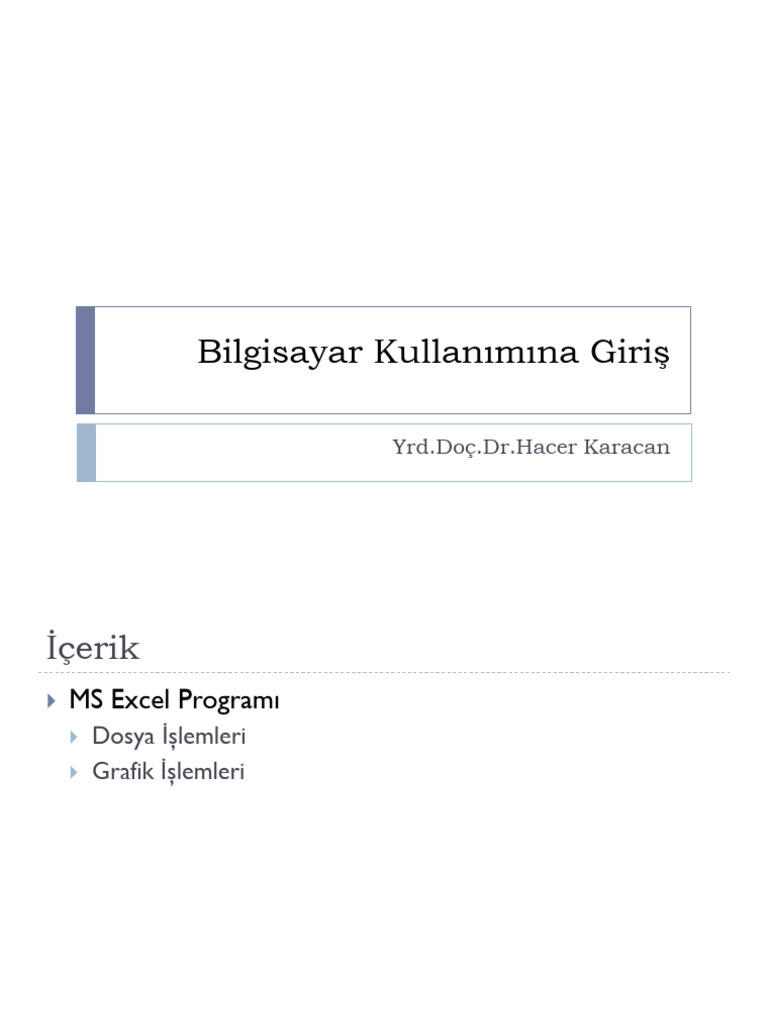 Dosya İşlemleri | PDF