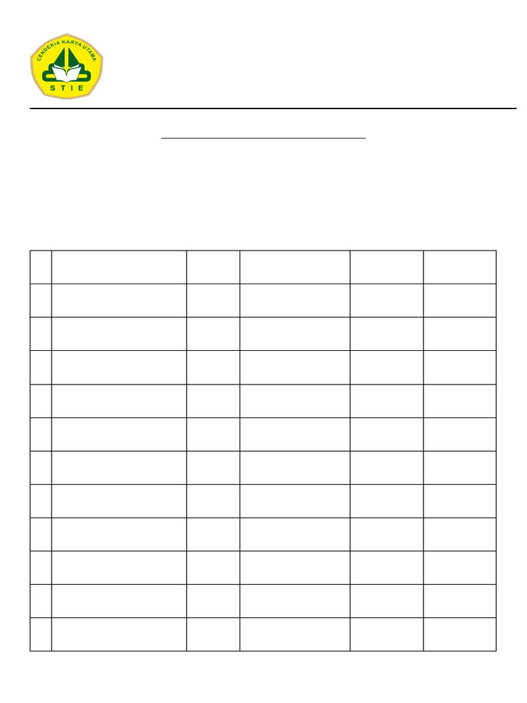 Daftar Absensi UTS Pengantar Bisnis | PDF