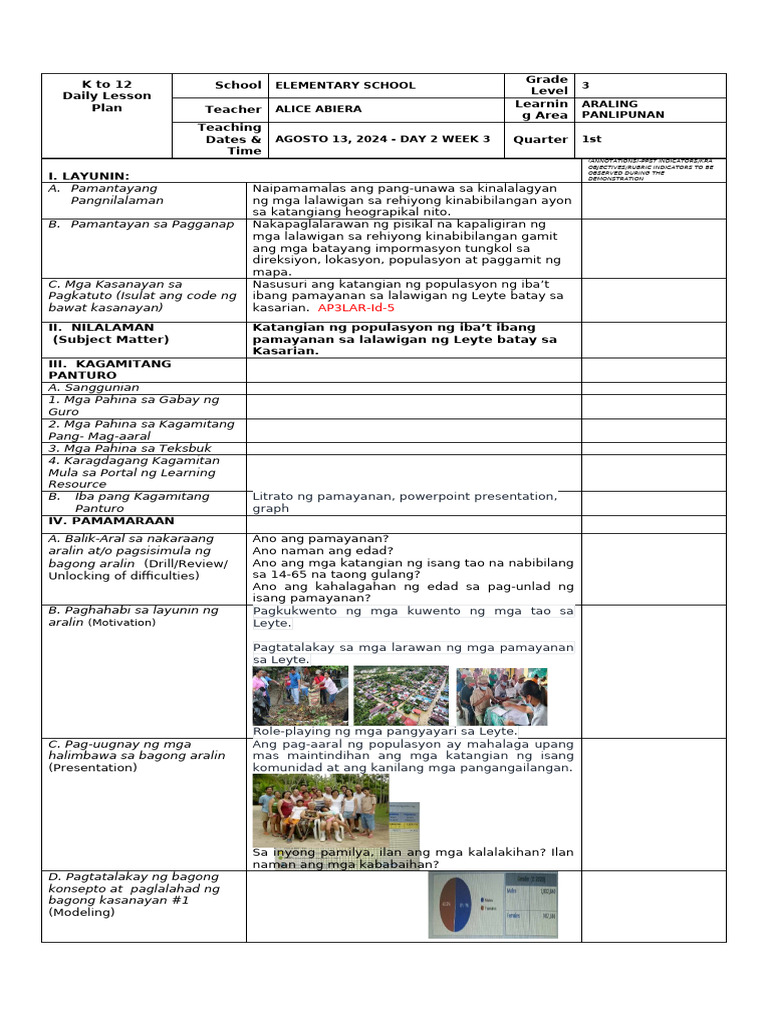 Ap3 DLP q1 Week 3 Day 2 | PDF