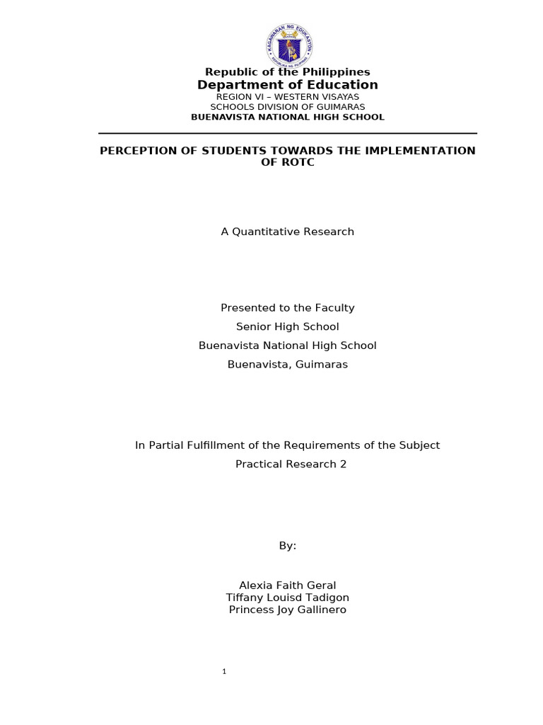 Sample Chapter 1 2 Practical Research 2 | PDF | Survey Methodology ...