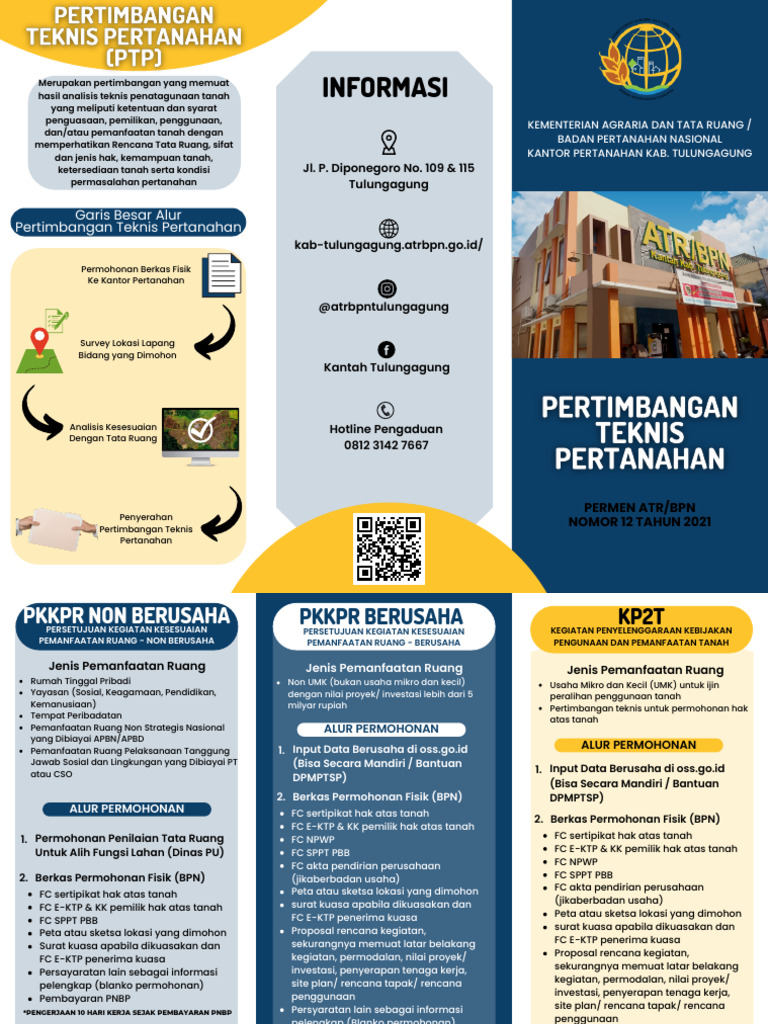 Brosur Pertimbangan Teknis Pertanahan | PDF