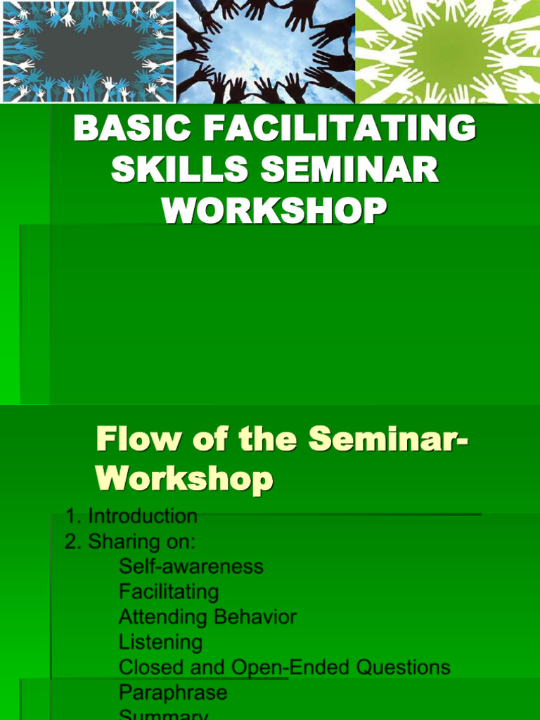 2024 05 04 Basic Facilitating Skills | PDF | Psychology | Cognitive Science