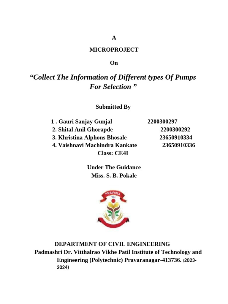 Civil Department Project Format | PDF | Computers