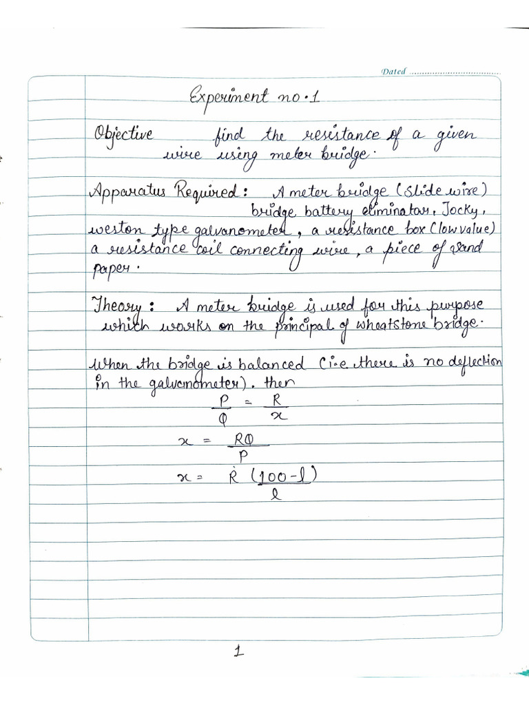 Physics Lab Manual PDF 2024-25 | PDF