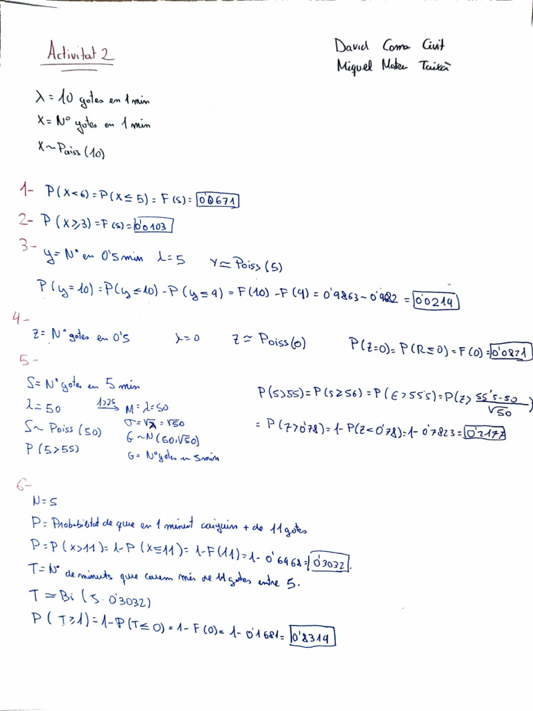 Probabilitat Estadística | PDF