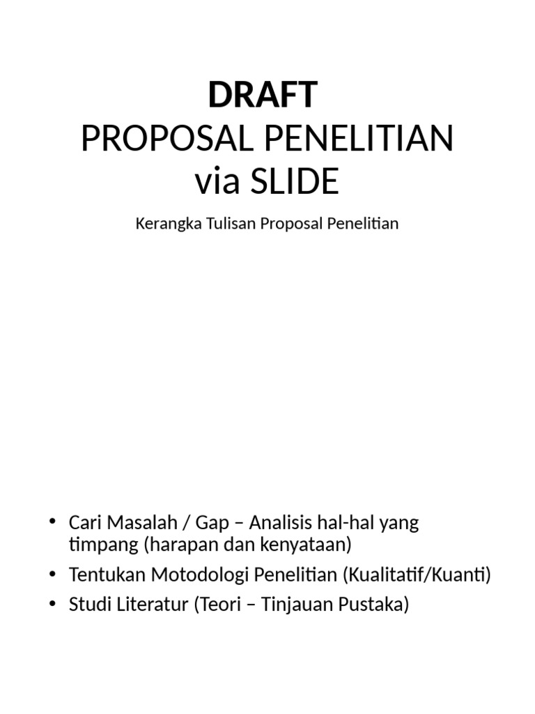 Pertemuan 5 Dokumen Rancangan Proposal | PDF