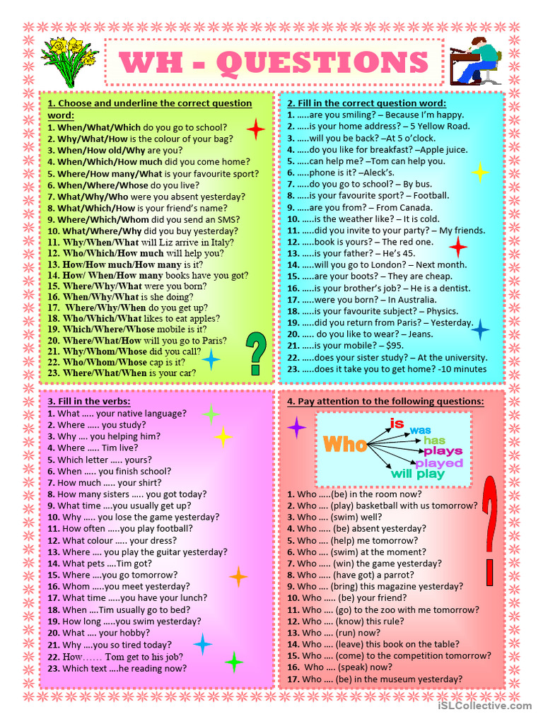 Wh Questions (2) | PDF